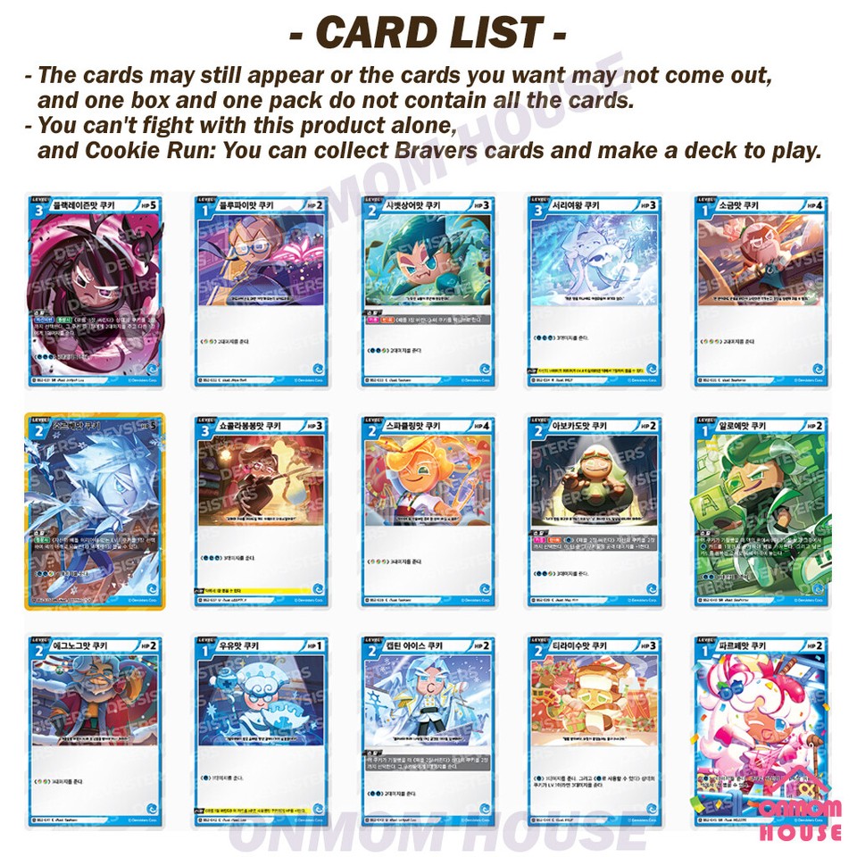 CookieRun Kingdom Card Collection / CookieRun Braverse TCG Starter Deck ...