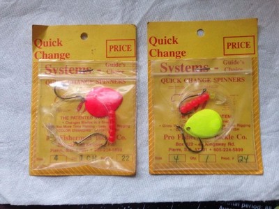 Vintage Quick Change Systems Spinner Red and Yellow Rigs | eBay