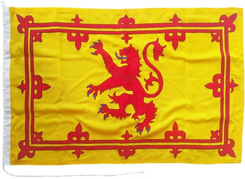 Royal Banner of Scotland Lion Rampant Scottish flag sewn stitched ...