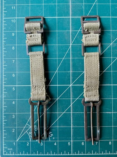 Original British Army 37 Pattern Pair of Webbing Brace Attachments ...