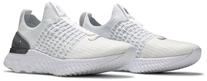 Size 8 - Nike React Phantom Run Flyknit 2 True White Silver W for sale ...
