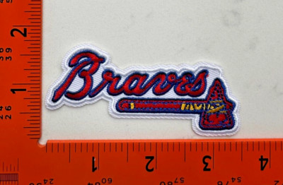 Atlanta Braves Embroidered Patch Iron-On Logo Badge - Free Shipping | eBay