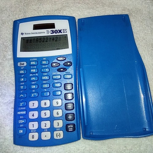 TEXAS INSTRUMENTS TI-30X IIS Blue Solar Scientific CALCULTOR Works W ...