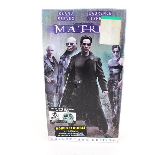 The Matrix VHS Tape Factory Sealed Keanu Reeves 85391698531| eBay