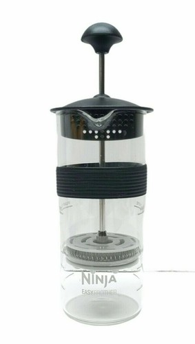Ninja Coffee Bar Milk Easy Frother Clear Glass Beaker Manual Press ...