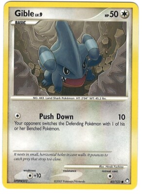 Gible 85/123 Pokemon Card Mysterious Treasures 50 HP Near Mint | eBay