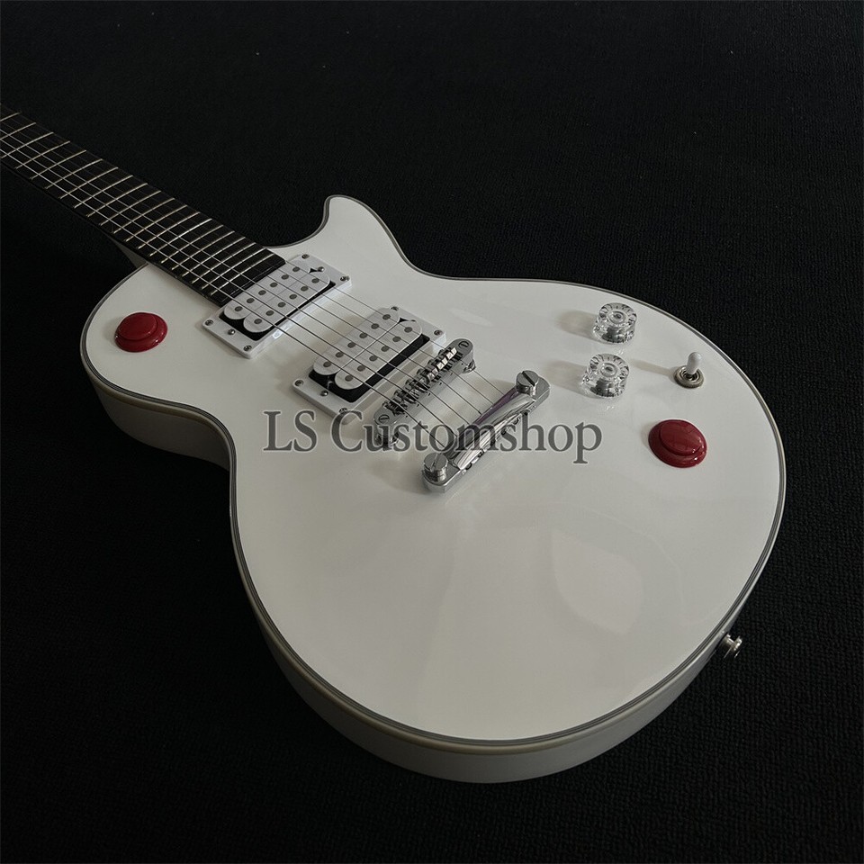 Custom Buckethead lp Electric Guitar Alpine White 24F Red Killswitch ...