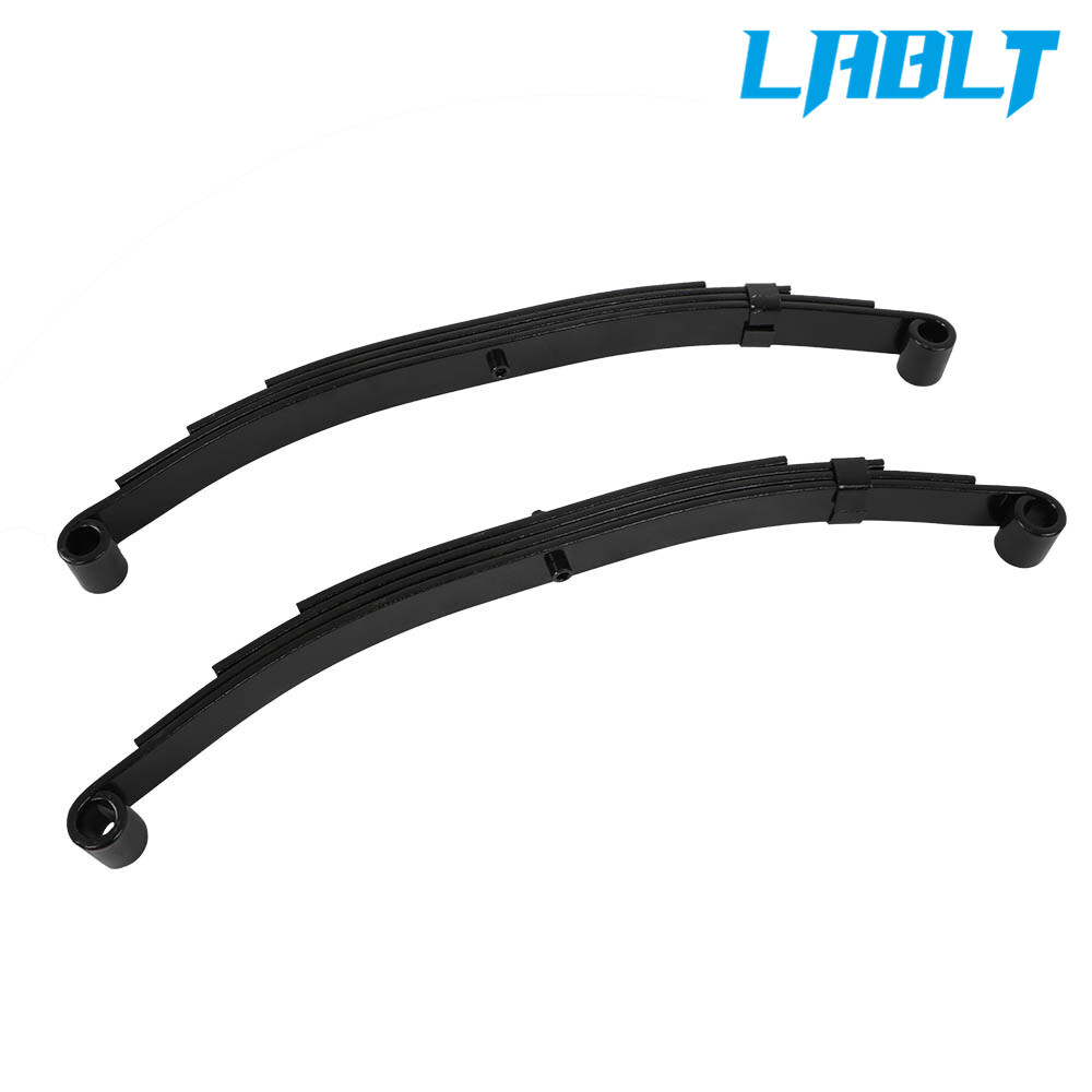LABLT 2 × Trailer Leaf Spring 4 Leaf Double Eye 2500lbs Cap Per For ...