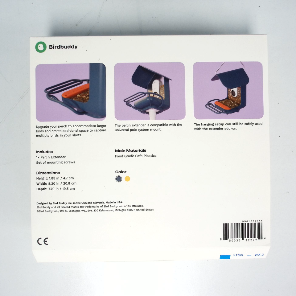 Birdbuddy Perch Extender For Bird House In Blue - BBG1021BAA | eBay