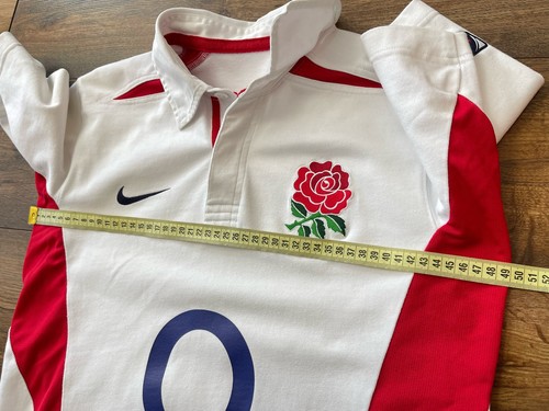 Nike O2 England 2003-2005 Rugby Union Short Sleeve Polo Jersey Shirt Sz ...