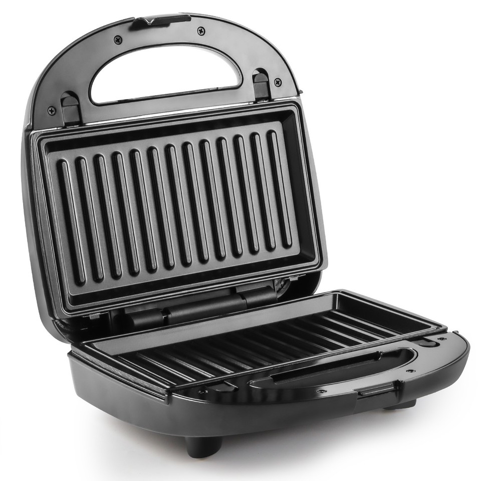 Sandwich Toaster Waffle Maker 4-IN-1 Panini Press Grill Non-Stick Plete ...