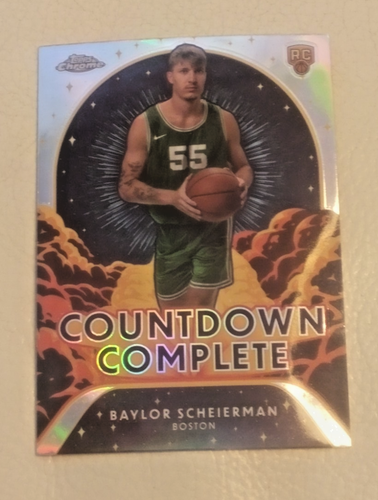 2024-25 Topps Chrome BAYLOR SCHEIERMAN Rookie COUNTDOWN COMPLETE ...