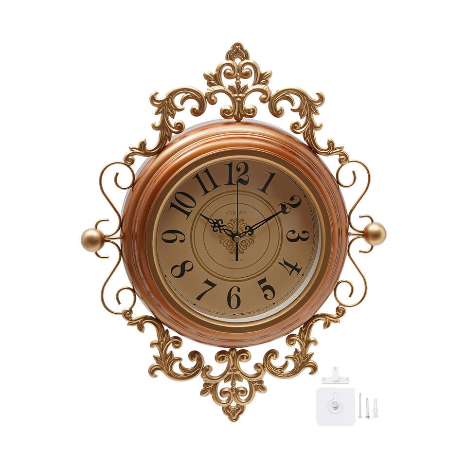 Wall Clock Silent Non-Ticking Wall Clock Battery Operated Home New ...