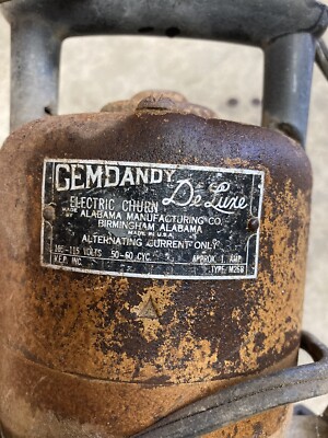 Gem Dandy Standard 3 gal Electric Butter Churn Only, Works, Original ...