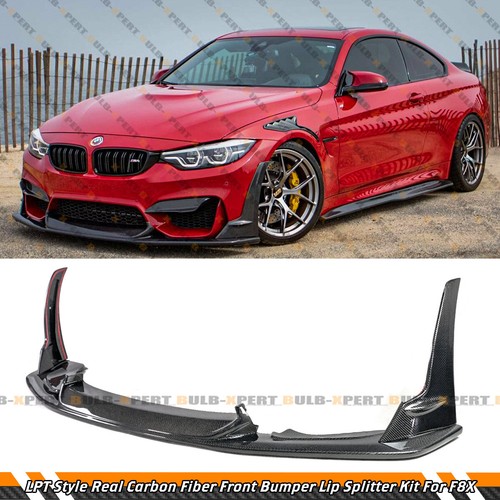 LPT Style Carbon Fiber Front Bumper Lip Splitter For 15-19 BMW F80 M3 ...