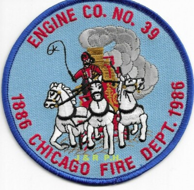 *NEW* Chicago Engine - 39 (100 Years), Illinois (4.5" round) fire patch ...