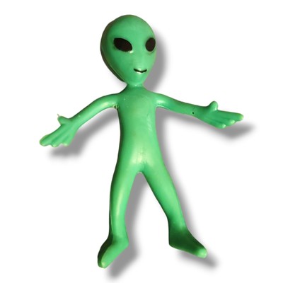 Green Space Alien 3.5" Tall Toy Bendy Bendable Figure Roswell Area 51 ...