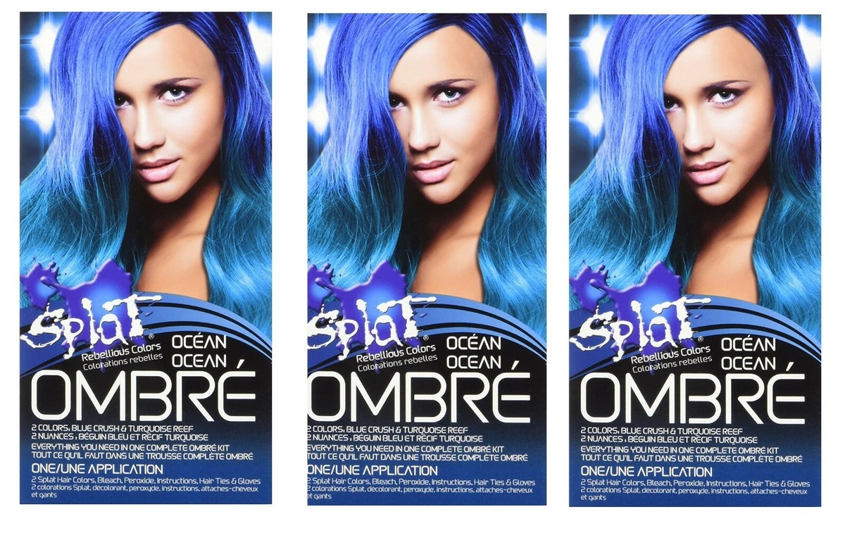 Ombre Hair Color Blue