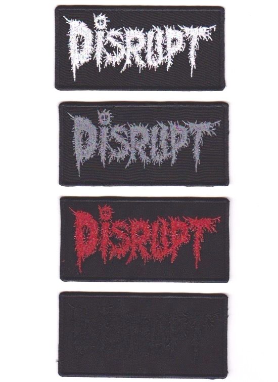 Disrupt (logo) Embroidered Patch 4½ x 2" / Various Colors / Hardcore ...