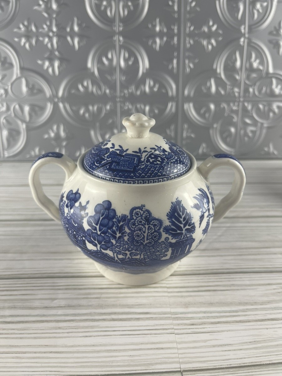 Willow Pattern Sugar Bowl