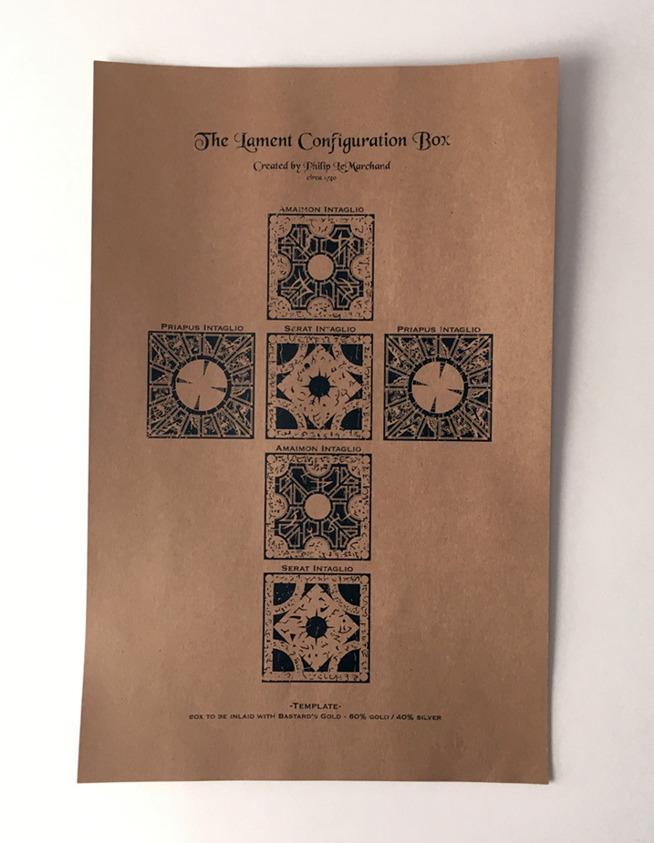 Hellraiser Puzzle Box Schematics Poster - Lithograph Print | eBay