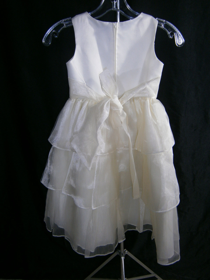 KID Collection Dress 6 Child White Ivory Formal Portrait Wedding Fancy ...