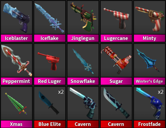 Murder Mystery 2 | All Godly Weapons And Pets | Roblox MM2 [Cheap ...