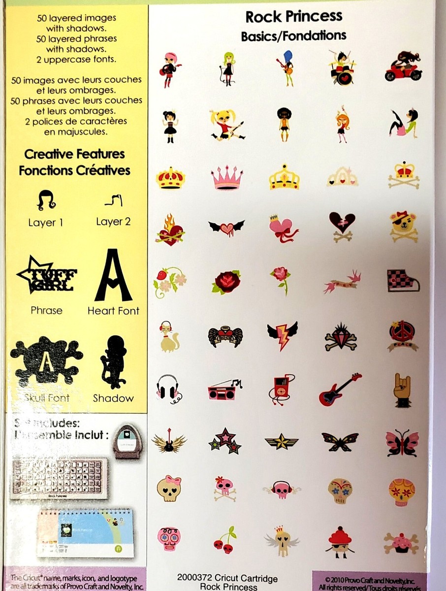 Rock Princess Cricut Cartridge
