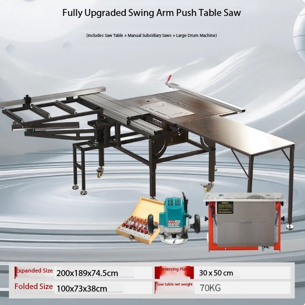 New Sliding Table Saw Woodworking Saw Table 2600W Cutting Saw 220V | eBay