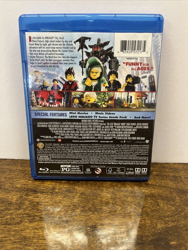 The LEGO Ninjago Movie Blu-ray DVD 2-Disc Set 883929572175| eBay