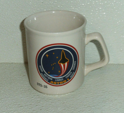 NASA Mug Cup Space Shuttle Brand Hoffman STS-35 Lounge Parker Gardner Vtg Astro | eBay