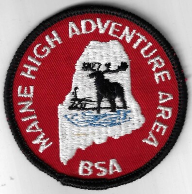 Maine High Adventure Area B.S.A. BSA Patch BLACK Bdr. [PL635] | eBay