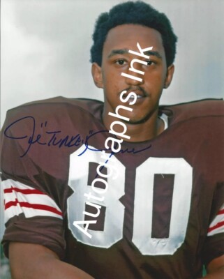 Joe Turkey Jones autographed 8x10 Cleveland Browns In Person Bradshaw ...