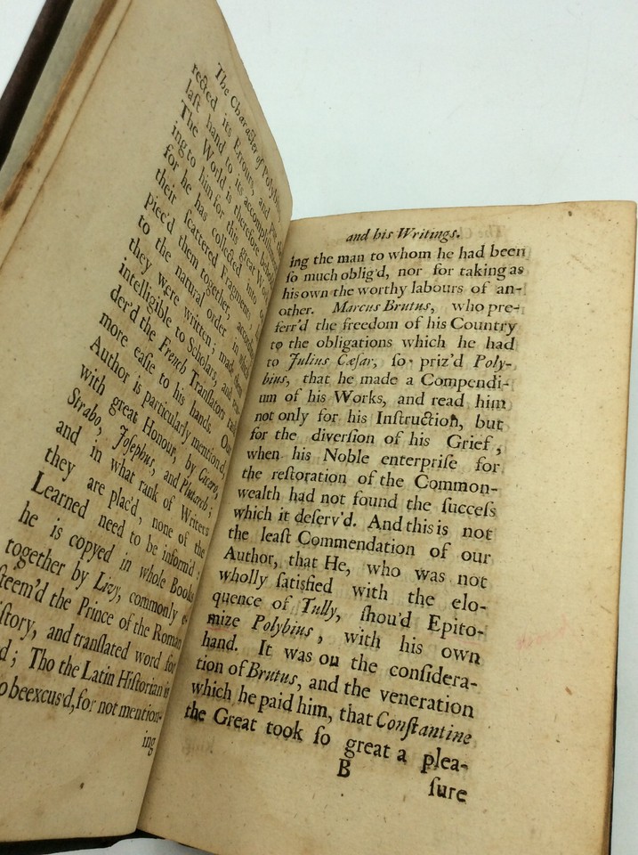 HISTORY OF POLYBIUS, Vol I - original 1693 printing of the English ...