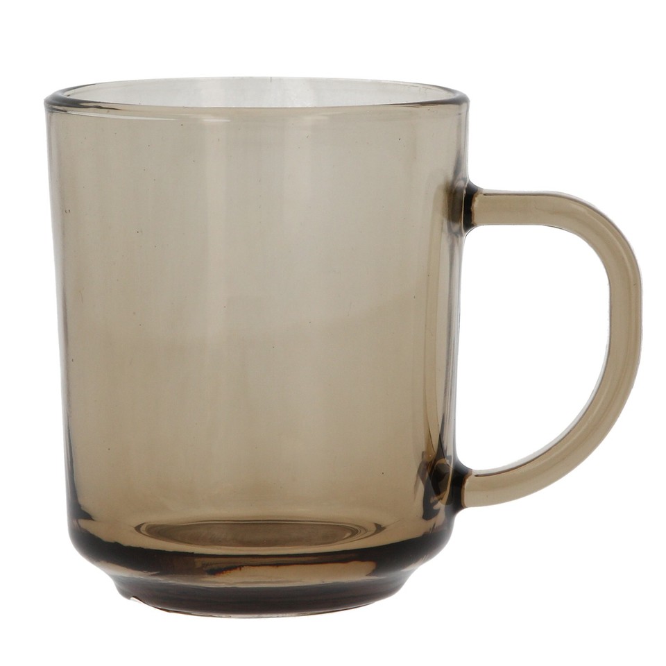 Glass Mugs Smoke Mug Brown Coffee Mugs Tea Cups Latte Hot Drink Glasses ...