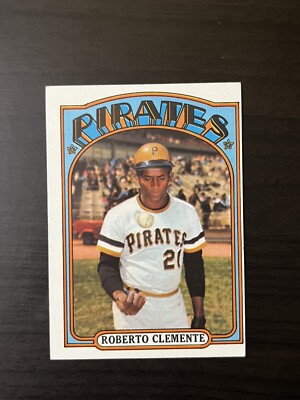 Roberto Clemente 1972 Topps #309 EX Pittsburgh Pirates Hall of Fame HOF ...