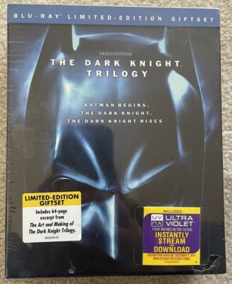 The Dark Knight Trilogy (Blu-ray, 5-Disc Set, Limited Edition with Art ...