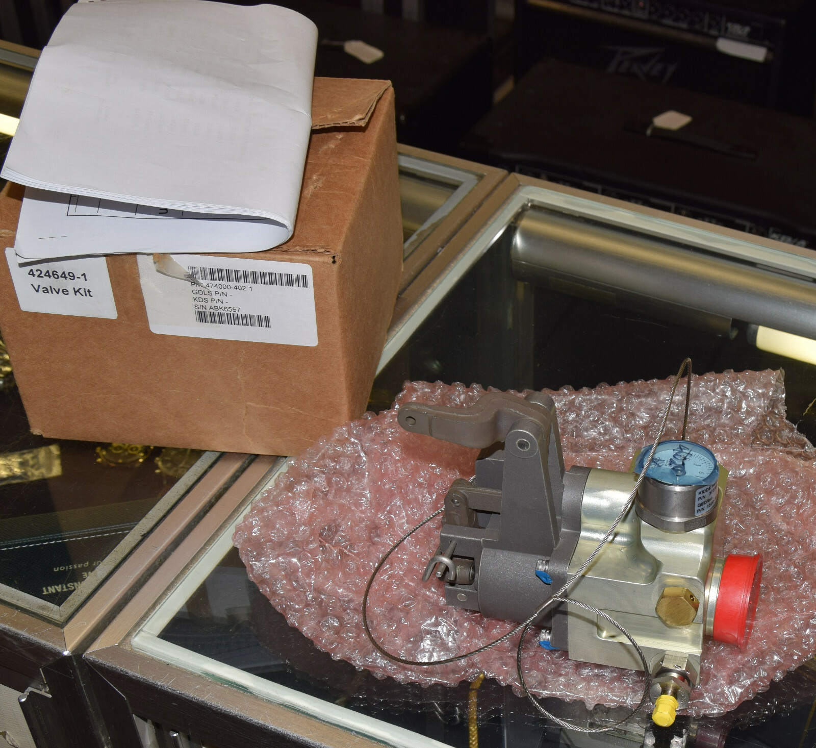 MILITARY KIDDE FIRE EXTINGUISHER RELEASE VALVE 424649-1 47400-402-1 ...