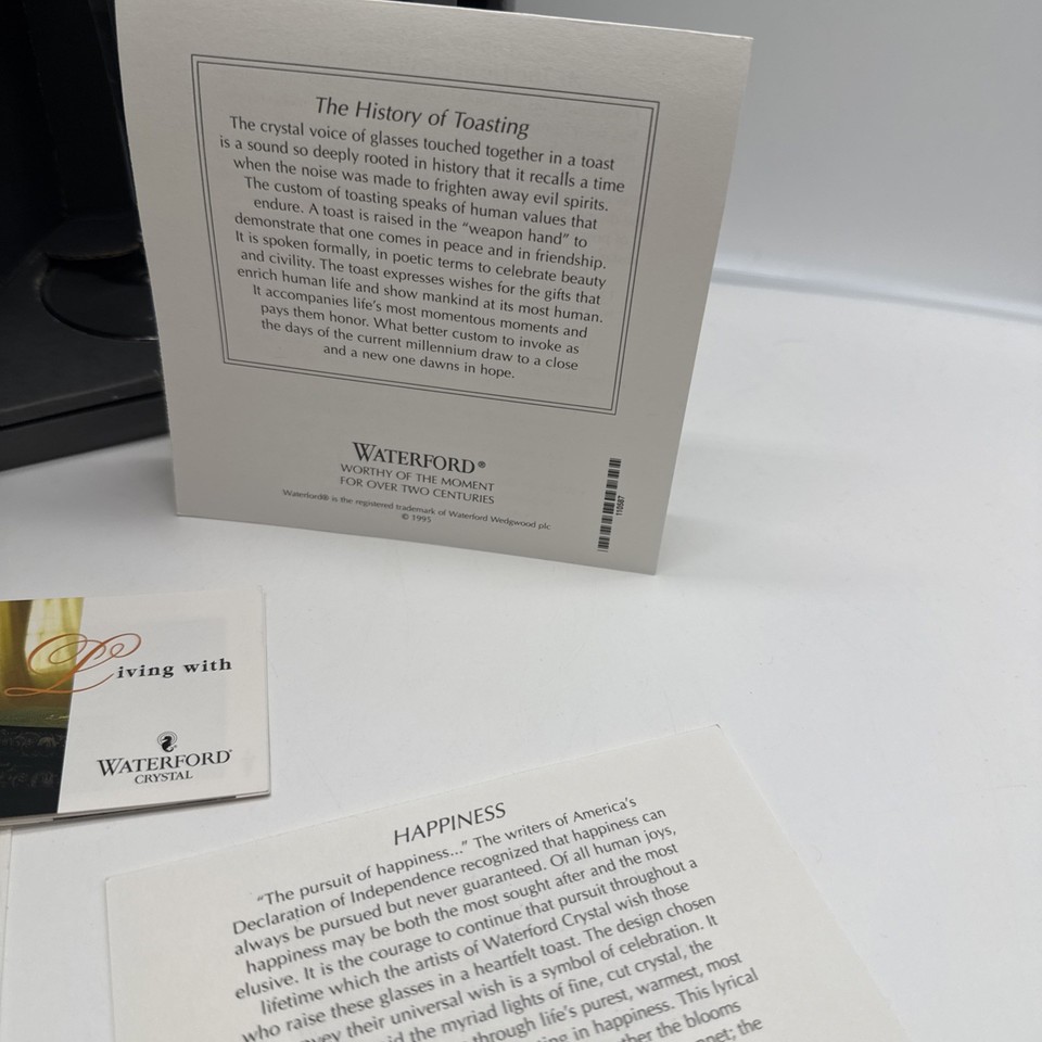The Millennium Collection First Toast- Happiness W/Box | eBay UK