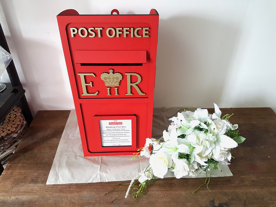 Personalisable Wedding Post Box - Lockable wedding post Box - DIY Post ...