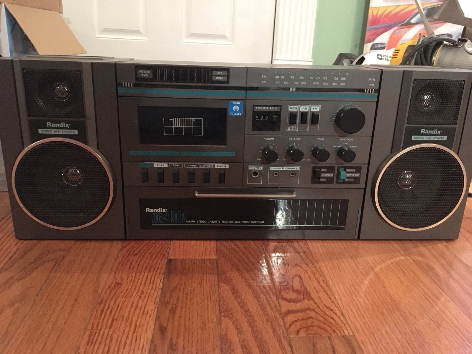 Randix HG-40P Boombox Record Player Radio Old Extremely Rare Antique | eBay