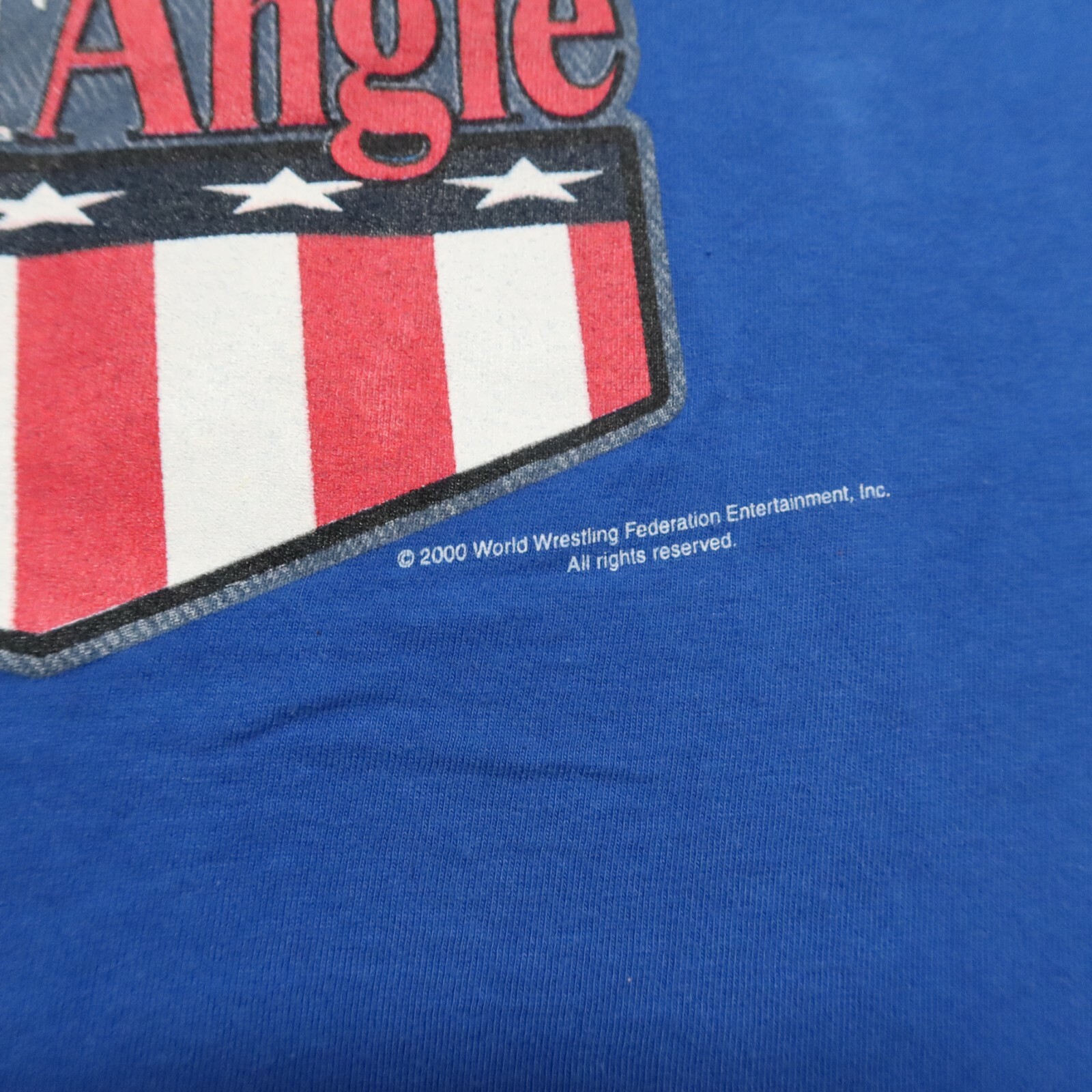 Vintage 2000 WWF Kurt Angle Tshirt Wrestling WWE Rap - Gem