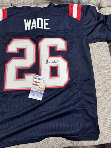 Shaun Wade Signed Autograph Custom Jersey - JSA COA - New England ...