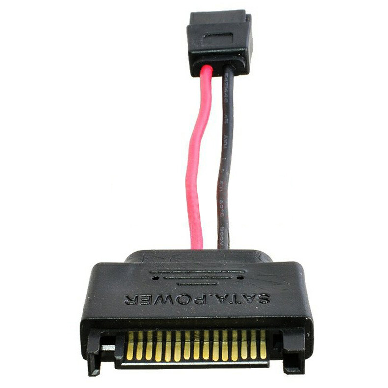 Slimline SATA Power Cable to Desktop PC Wire 12.7mm 9.5m BD DVD CD ...