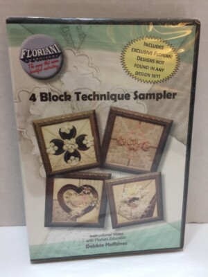 Debbie Homer Hofhines 4 Block Technique Sampler DVD Floriani Embroidery ...