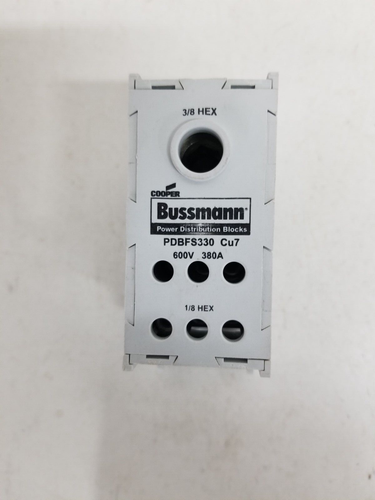 Coopper-Bussmann PDBFS330 Power Distribution Block 1 pole 380A 600v Box ...