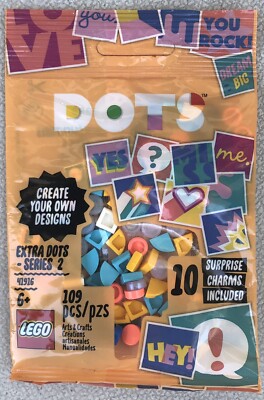 LEGO Extra Dots Series 2 DOTS (41916): 109 pcs includes 10 Surprise ...