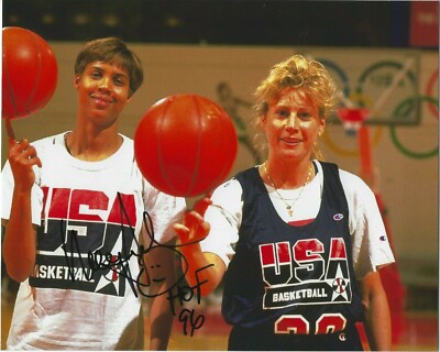 NANCY LIEBERMAN CLINE Signed 8x10 Womens Basketball WNBA Photo HOF Free ...