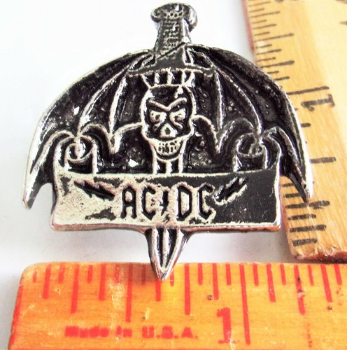 Ac-Dc pin vintage collectible old rock band music concert memorabilia ...