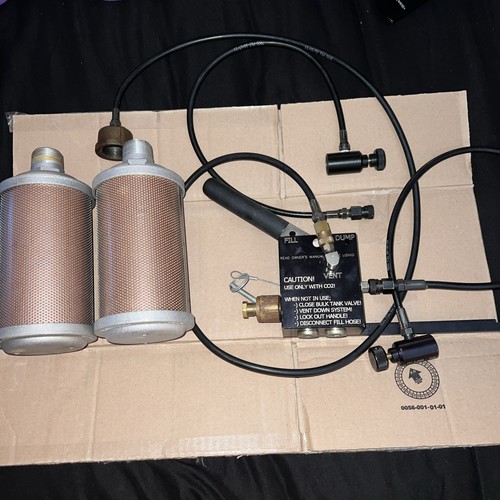 High Power CO2 Fill Station W/ 2 Allied Wintan Atomuffler Sz 10 & co2 ...